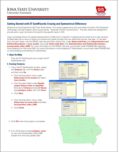 Getting Started with ET GeoWizards: Erasing and Symmetrical Difference Getting Started with ET GeoWizards: Erasing and Symmetrical Difference